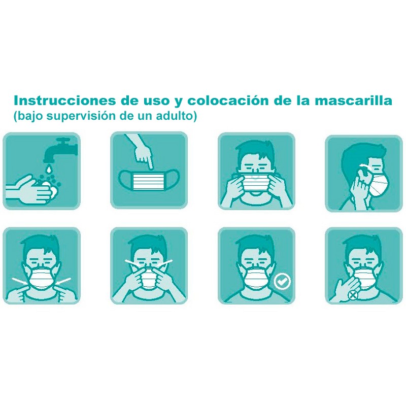 Mascarilla Higiénica Superhéroes para Niños