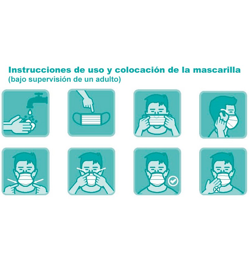 Mascarilla Higiénica Superhéroes para Niños