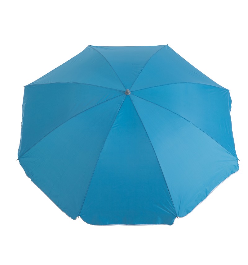 Sombrilla para Playa Azul Nylon-Plata