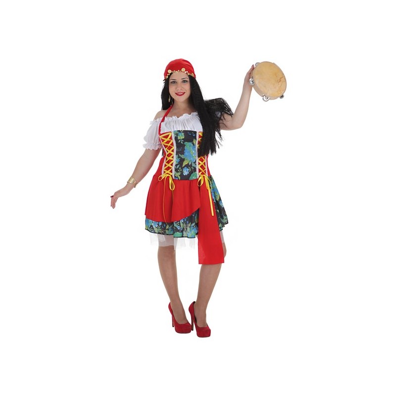 Disfraz de Gitana Zíngara para Mujer - MiDisfraz