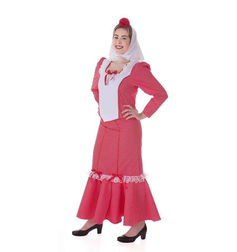 Chulapa Roja Falda y Corpiño