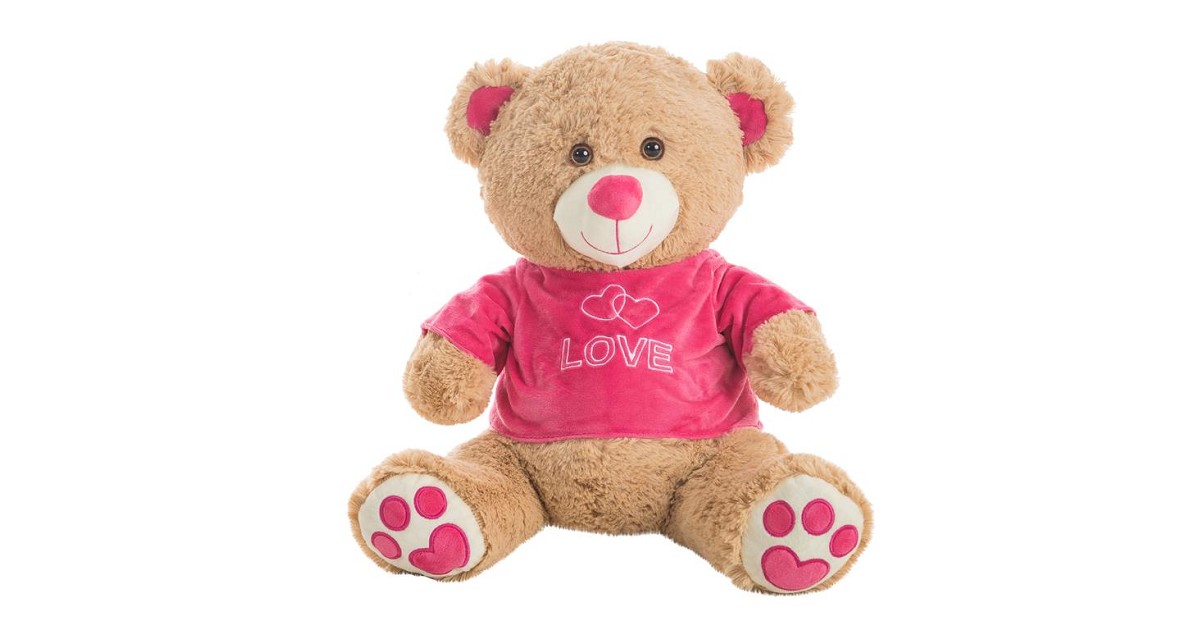 Oso Camiseta Love Rosa 50 cm