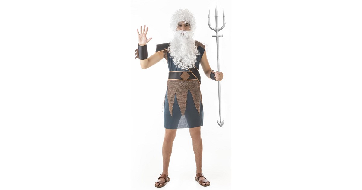 Disfraz de Rey de los Mares Poseidón-Océano para Hombre