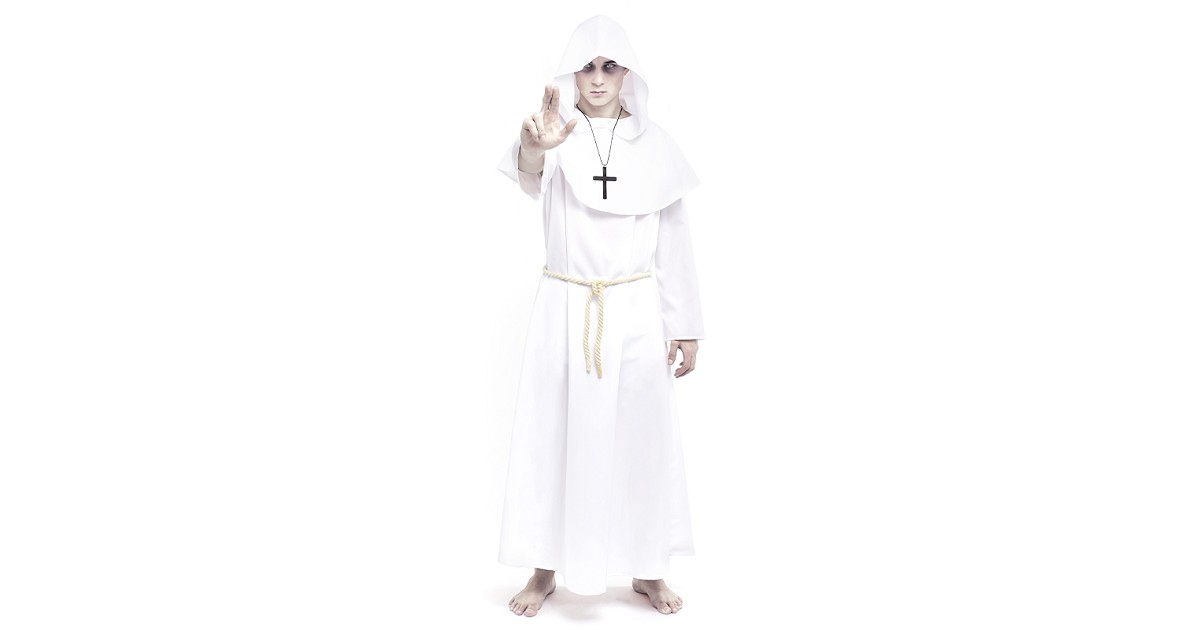 Disfraz de Monje Blanco Adulto