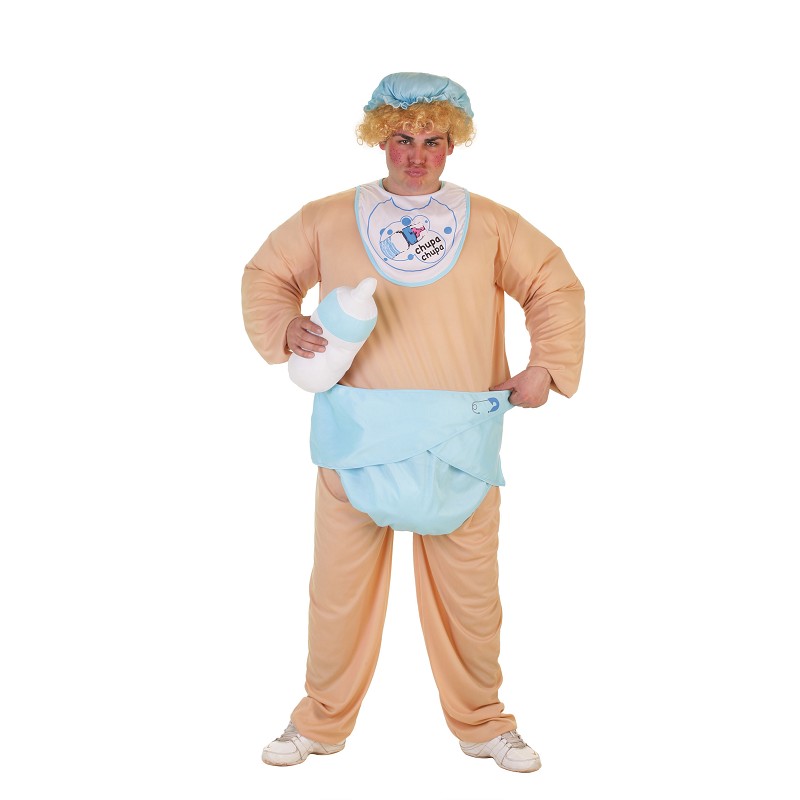 Disfraz de Bebé con Biberón para Adulto - MiDisfraz