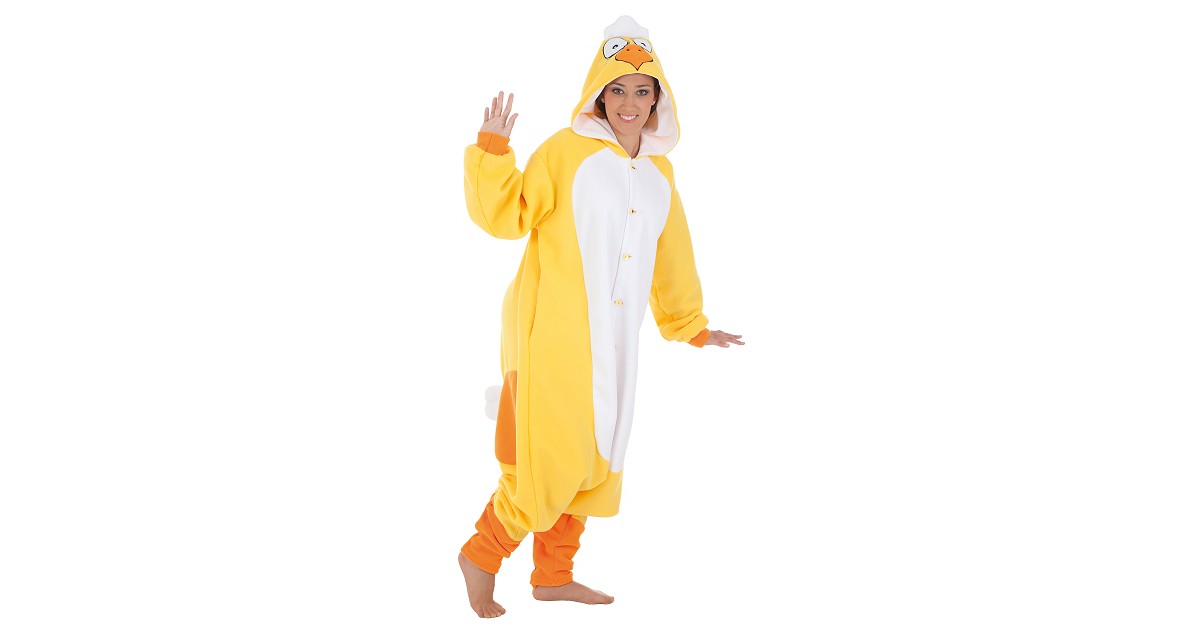 Disfraz Pijama de Pollo con Capucha para Niño o Niña - MiDisfraz