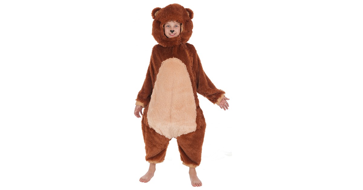 Disfraz de Oso Pardo con Barriga y Orejas para Niño - MiDisfraz