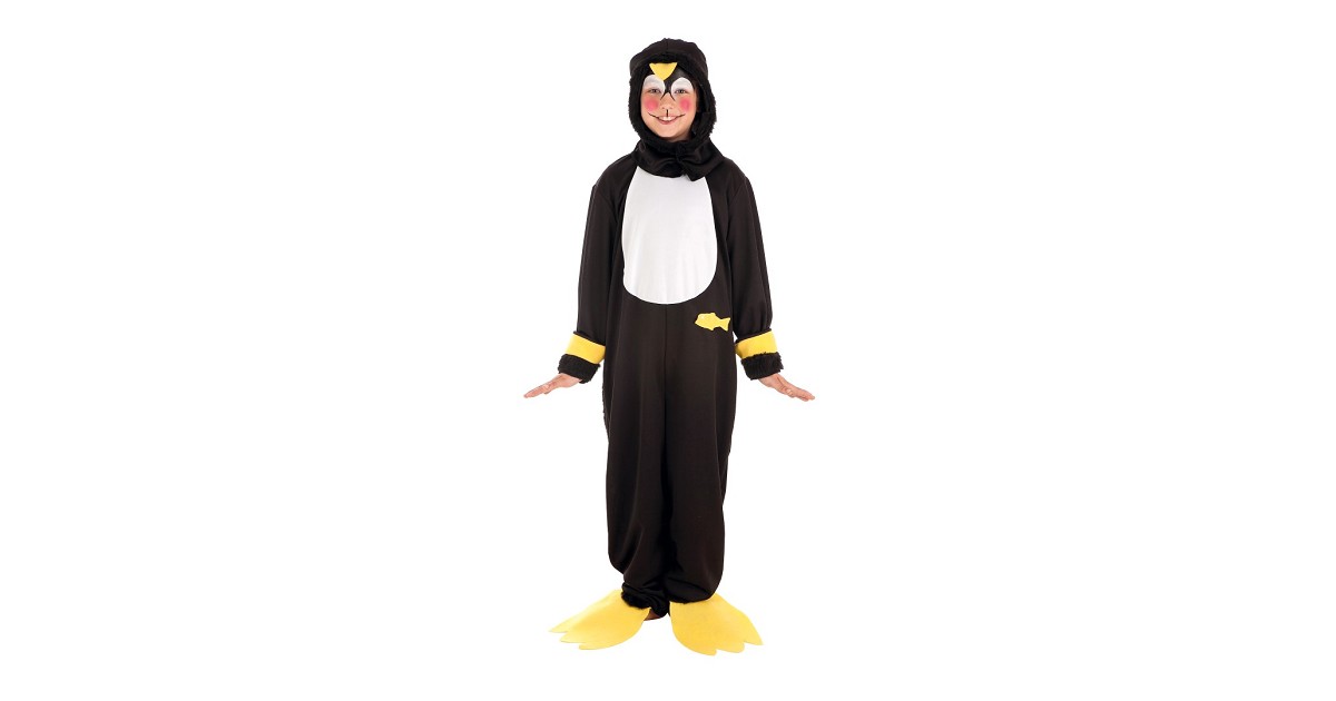 Disfraz Pingüino Infantil: pantalón, frac, pajarita, cabeza