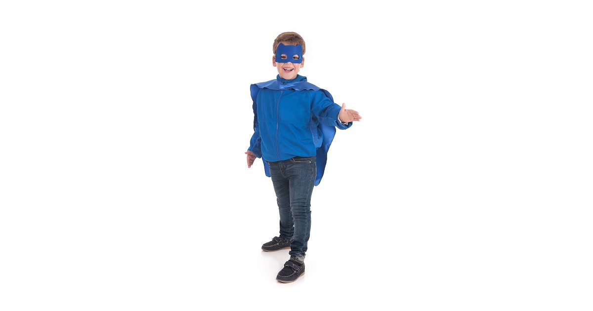Disfraz Azul de Visera y Capa de SuperHéroe para Niño - MiDisfraz
