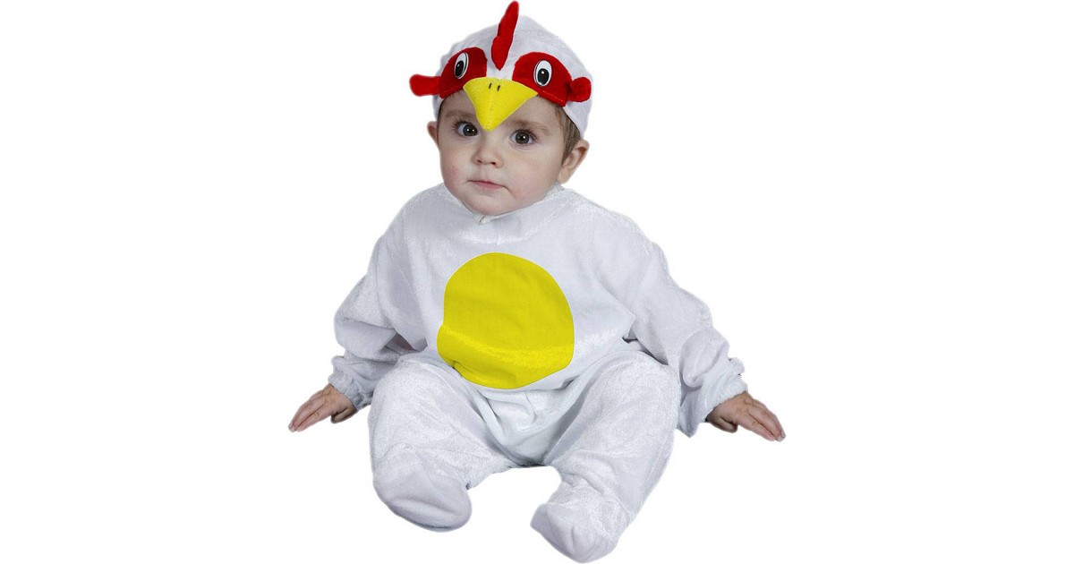 Disfraz de Gallo con Cresta Roja y Pico para Bebé - MiDisfraz