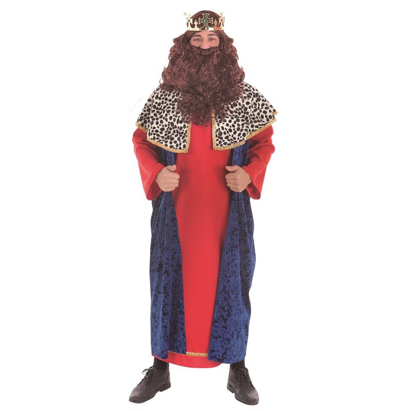 Disfraz de Rey Mago Capa Azul para Adulto