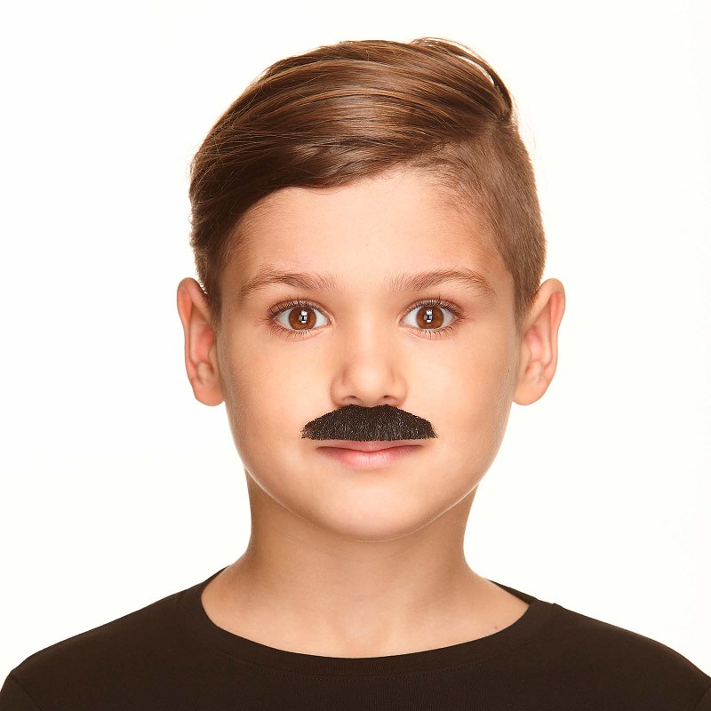 Bigote Negro Corto para Niños